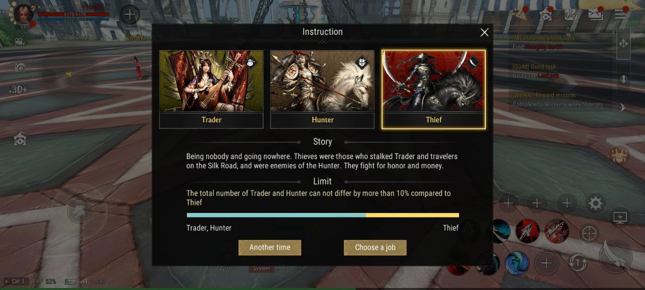 Job System - Silkroad Origin Mobile