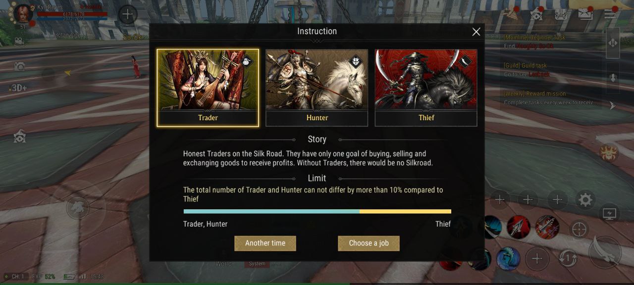 Job System - Silkroad Origin Mobile