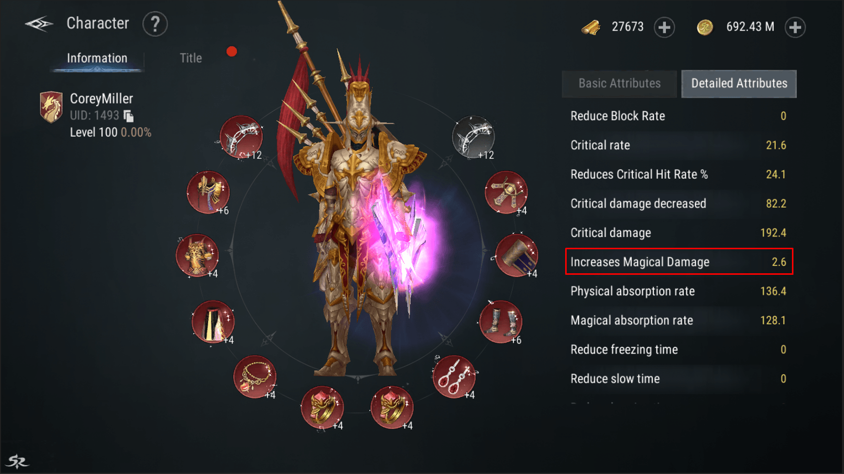 Attribute System Adjustments - Silkroad Origin Mobile